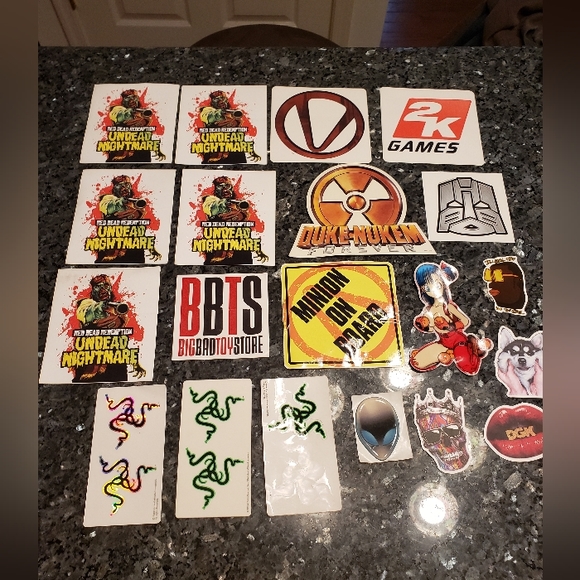 All different | Art | All Types Of Stickers 2 Stickers All Different ...